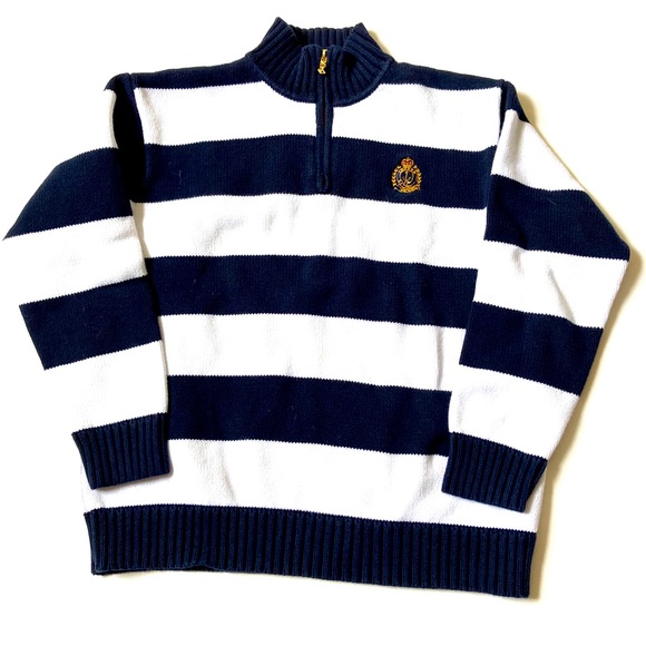 Ralph Lauren | Sweaters | Vintage Ralph Lauren Crest Logo Sweater ...